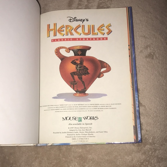 Accents | Disneys Hercules Classic Storybook Hardcover 97 | Poshmark